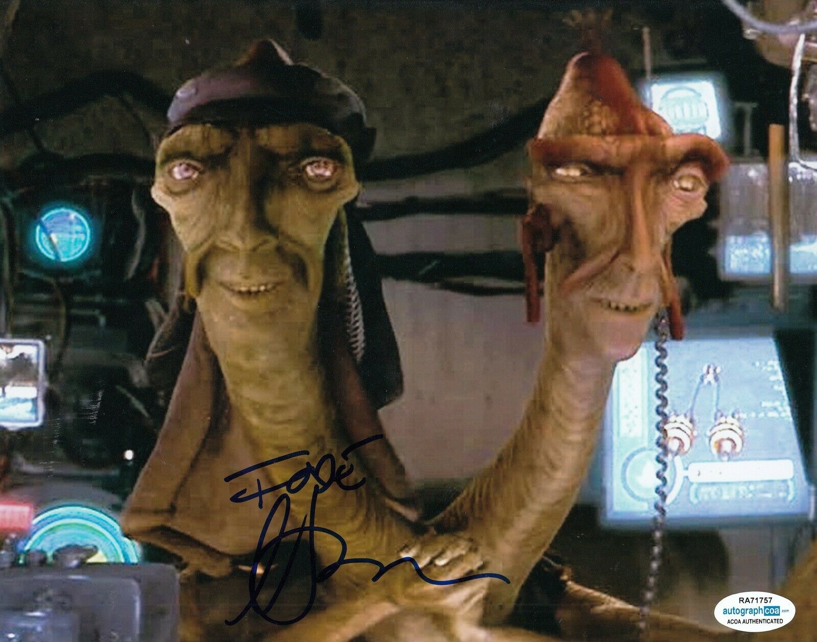 GREG PROOPS signed (STAR WARS The Phantom Menace) 8X10 *FODE* photo ...