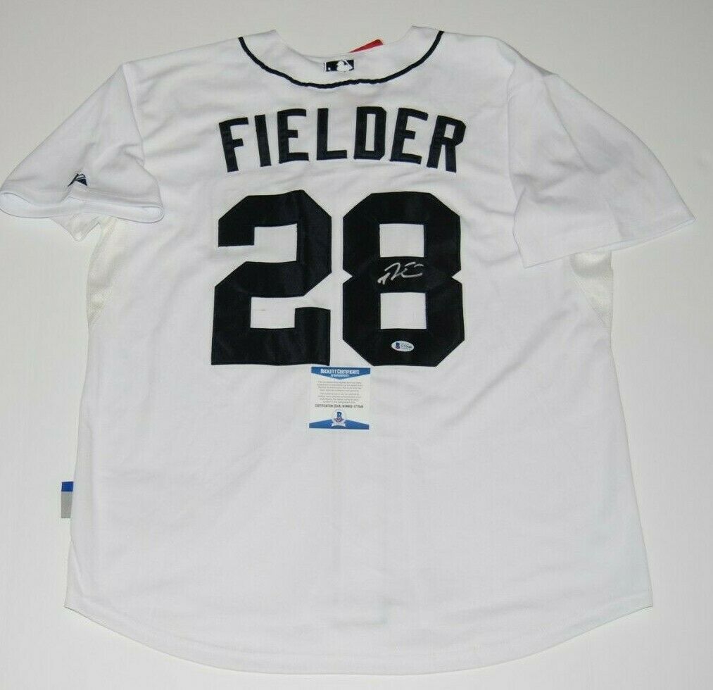 PRINCE FIELDER signed (DETROIT TIGERS) custom baseball jersey BECKETT ...