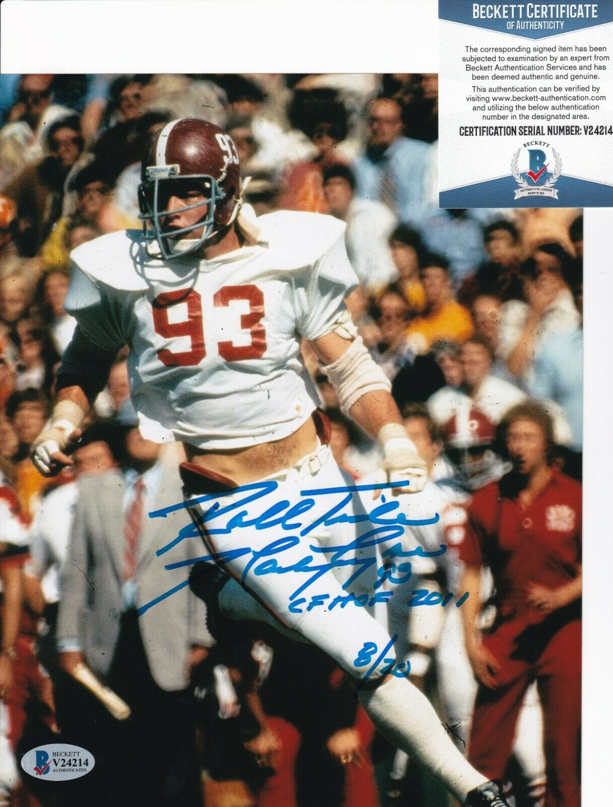 MARTY LYONS signed (NEW YORK JETS) autographed 8X10 photo BECKETT BAS ...