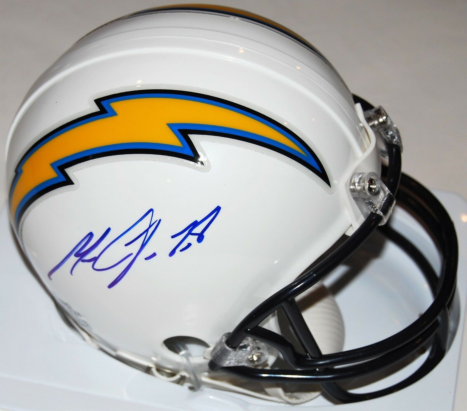 MELVIN GORDON signed (LOS ANGELES CHARGERS autograph mini football ...