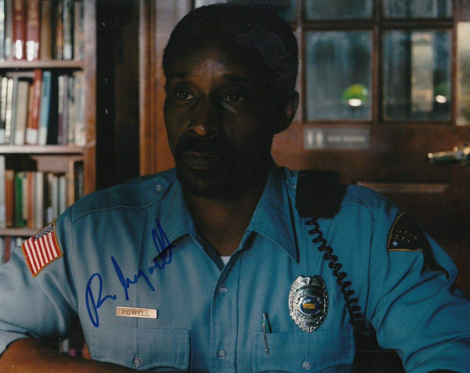 ROB MORGAN signed (STRANGER THINGS) 8X10 *OFFICER POWELL* photo W/COA ...