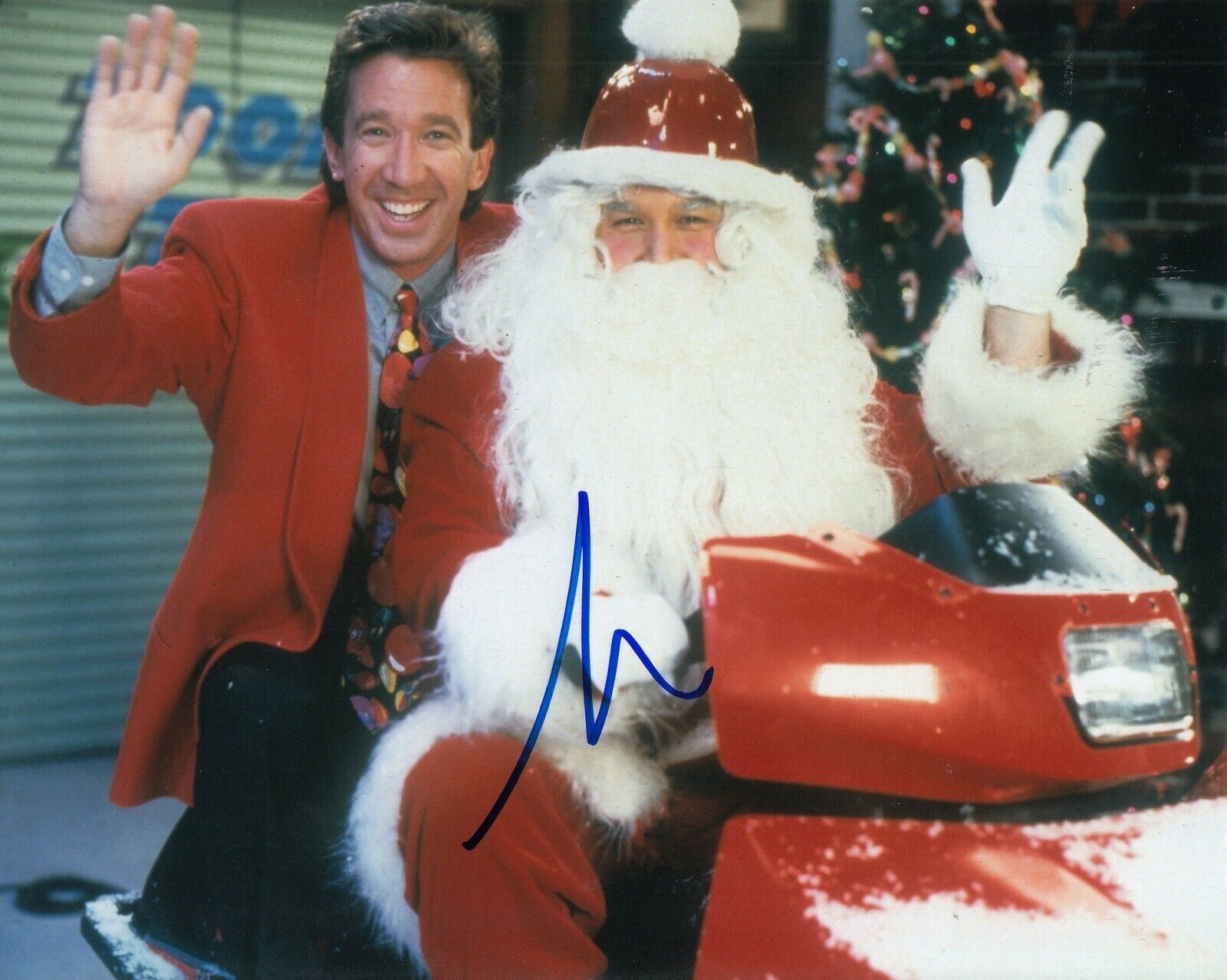 TIM ALLEN signed (HOME IMPROVEMENT) Tool Time 8X10 photo Santa *PROOF ...