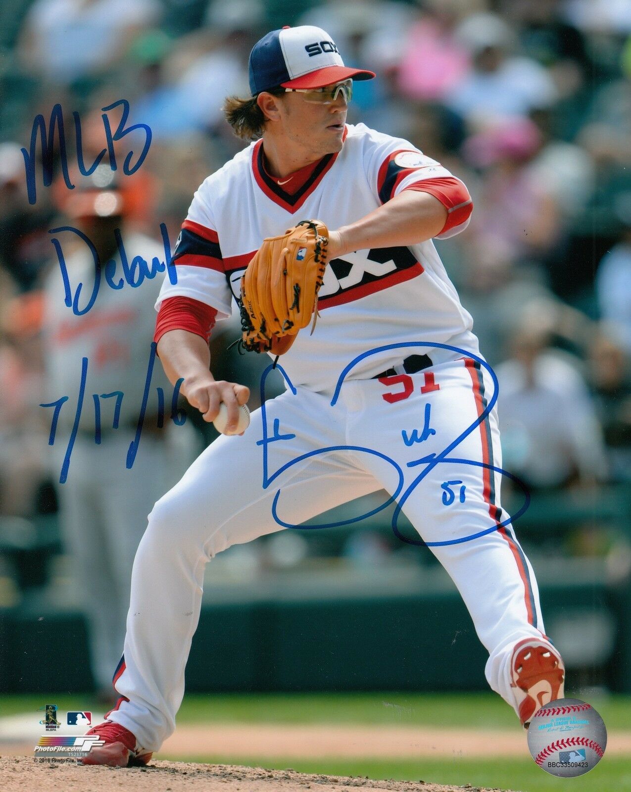 CARSON FULMER signed (CHICAGO WHITE SOX) Baseball 8X10 photo W/COA #3 ...