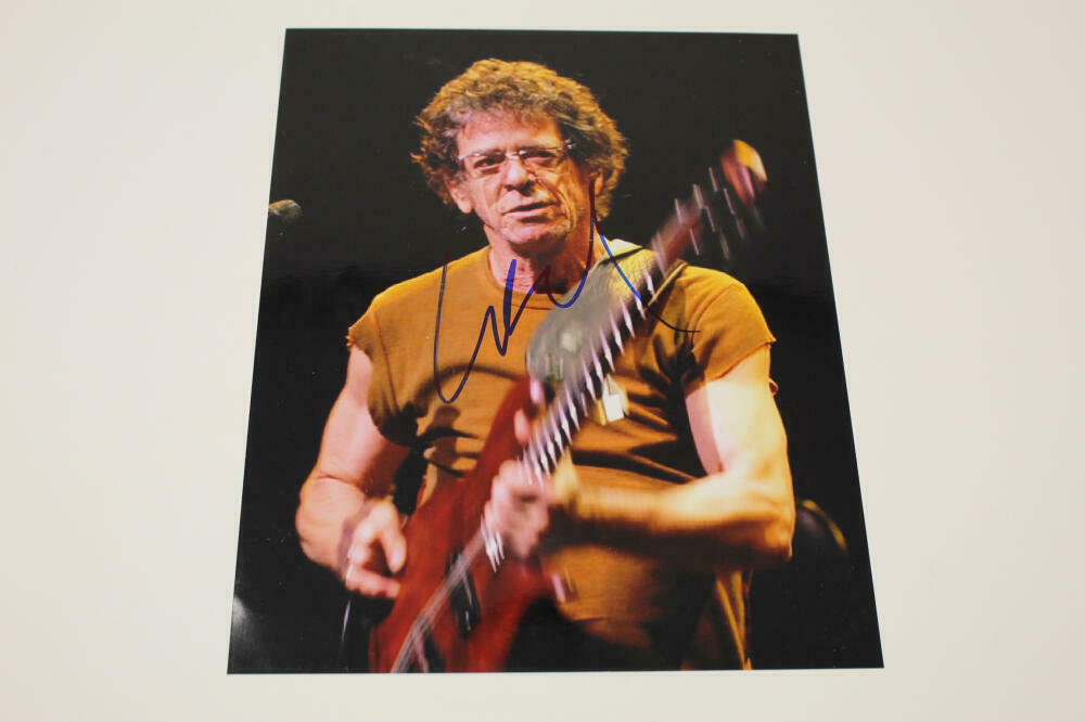 LOU REED SIGNED AUTOGRAPH 8X10 PHOTO - THE VELVET UNDERGROUND, VERY ...