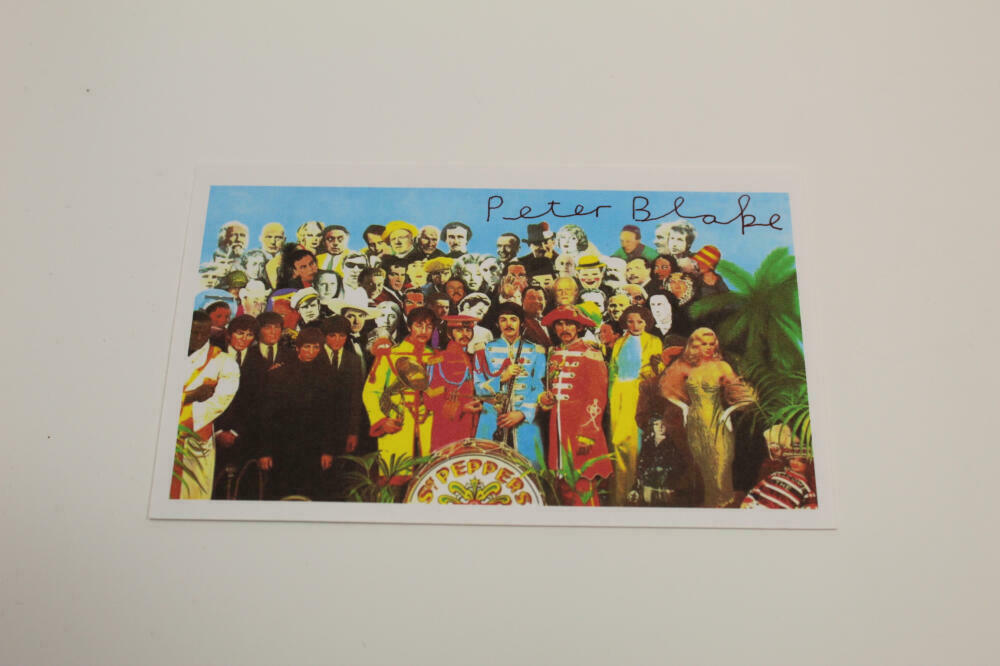 PETER BLAKE SIGNED AUTOGRAPH 8X10 PHOTO - SGT. PEPPPER'S LONELY HEARTS ...