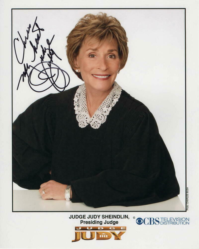 JUDGE JUDY SHEINDLIN SIGNED AUTOGRAPH 8X10 PHOTO - JUDY JUSTICE "TO ...