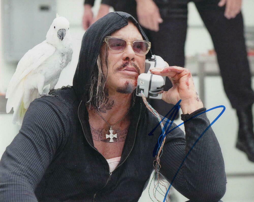 MICKEY ROURKE SIGNED AUTOGRAPH 8X10 PHOTO - THE WRESTLER, HOLLYWOOD ...