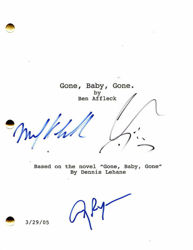 BEN AFFLECK, CASEY, AMY RYAN +1 SIGNED AUTOGRAPH - GONE BABY GONE MOVIE ...