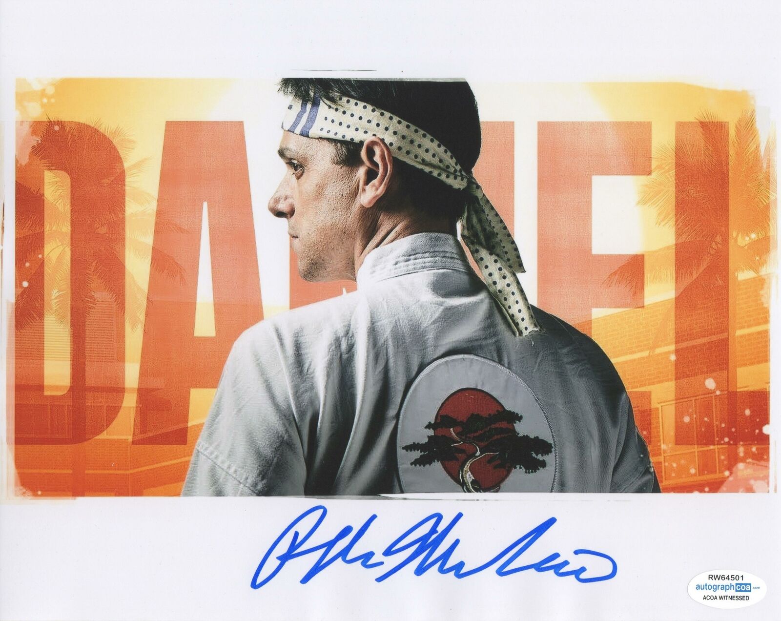 Ralph Macchio Autograph Signed Cobra Kai 8x10 ACOA Witness ITP ...