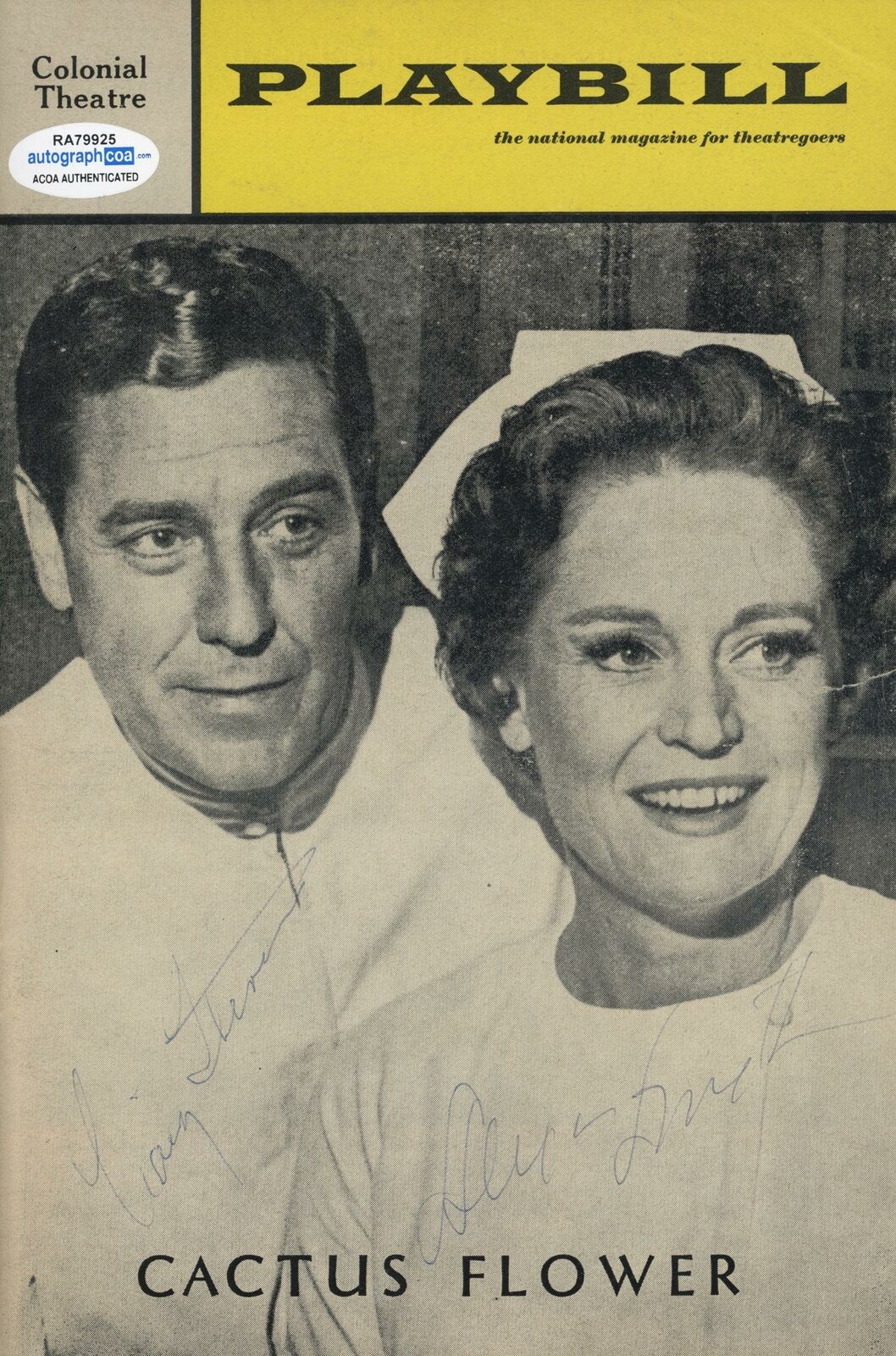 Cactus Flower Signed Playbill Broadway Theater Craig Stevens Alexis ...