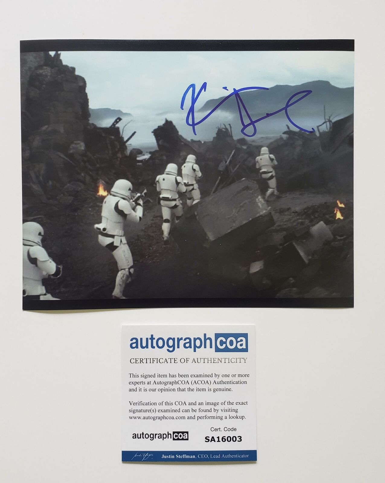 Star Wars Kevin Smith Autograph Signed 8x10 Photo Stormtrooper ACOA ...