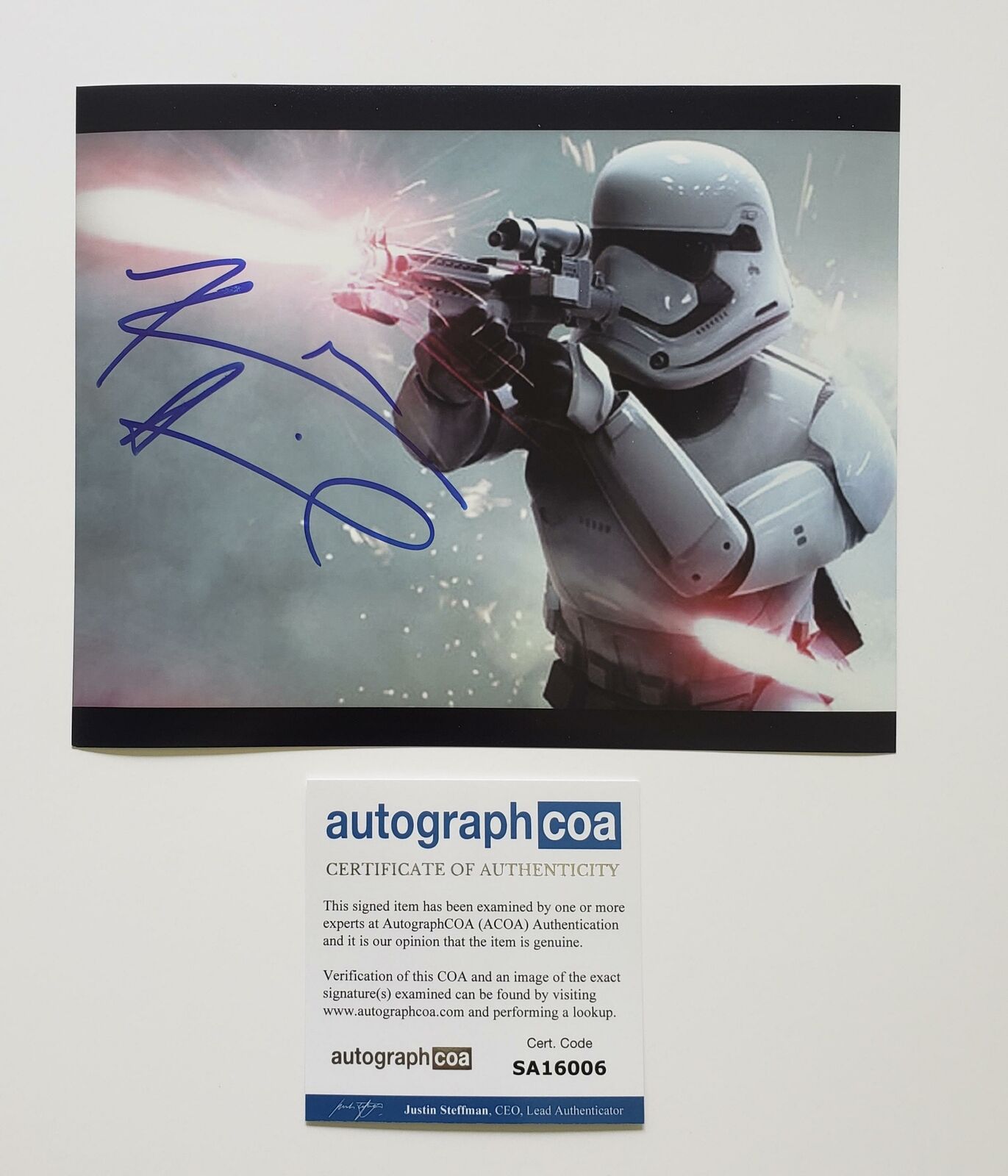 Star Wars Kevin Smith Autograph Signed 8x10 Photo Stormtrooper ACOA ...