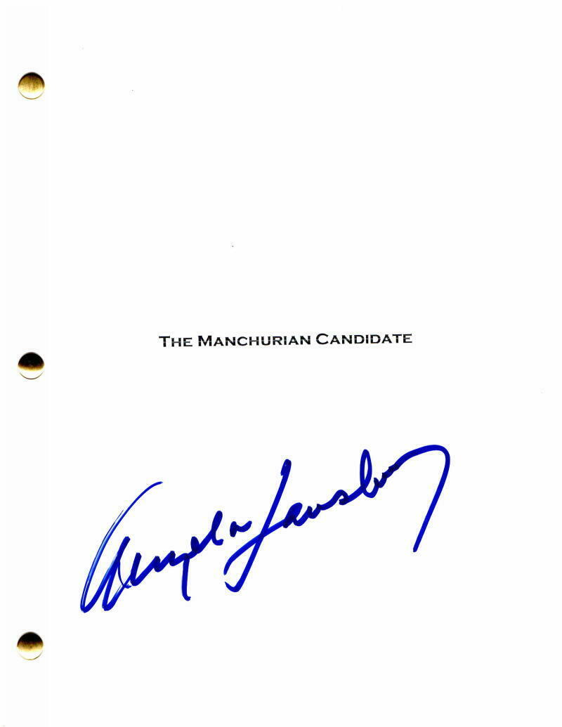 ANGELA LANSBURY SIGNED AUTOGRAPH - THE MANCHURIAN CANDIDATE SCRIPT ...