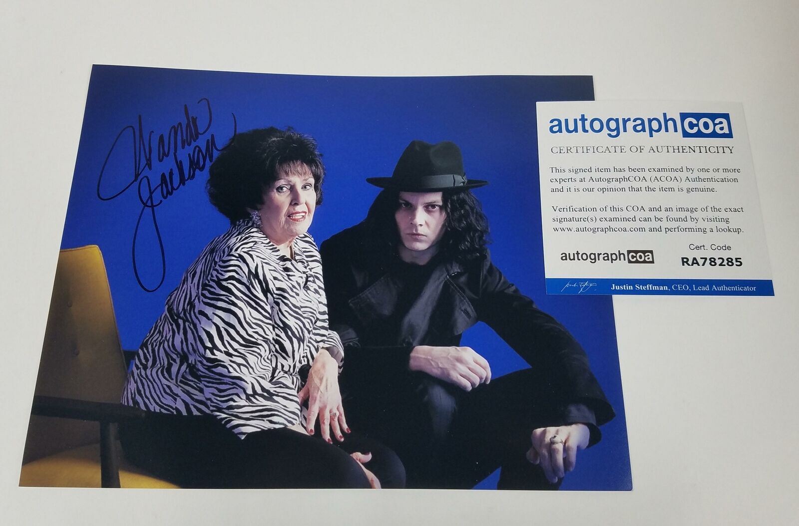 Wanda Jckson Autographed Signed 8x10 Photo with Jack White ACOA ...