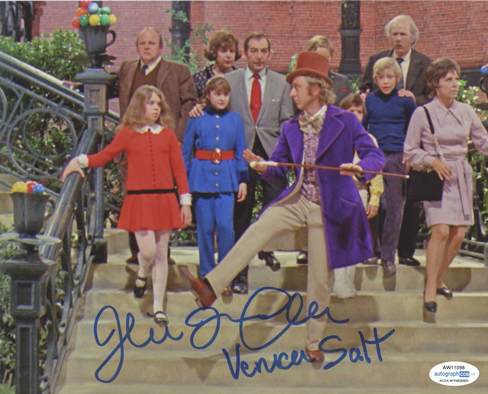 Willy Wonka Veruca Salt Autographed Signed 8x10 Photo Julie Dawn Cole ...