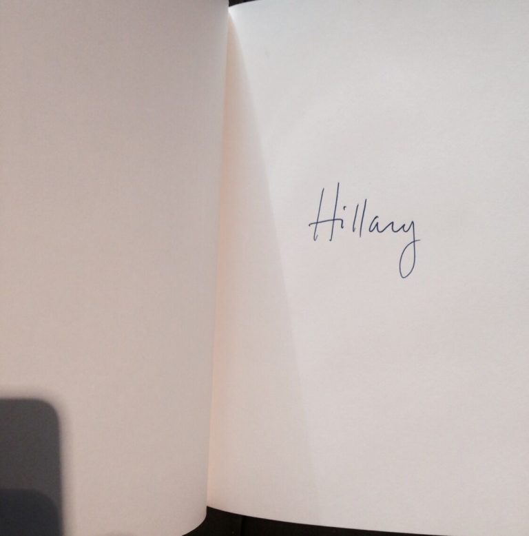 HILLARY RODHAM CLINTON SIGNED AUTOGRAPH "HARD CHOICES" RARE HARDCOVER ...