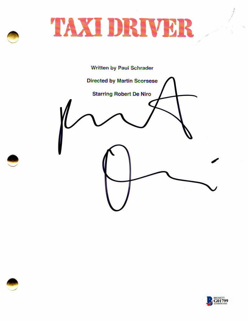 ROBERT DENIRO SIGNED AUTOGRAPH - TAXI DRIVER FULL MOVIE SCRIPT - JODIE ...