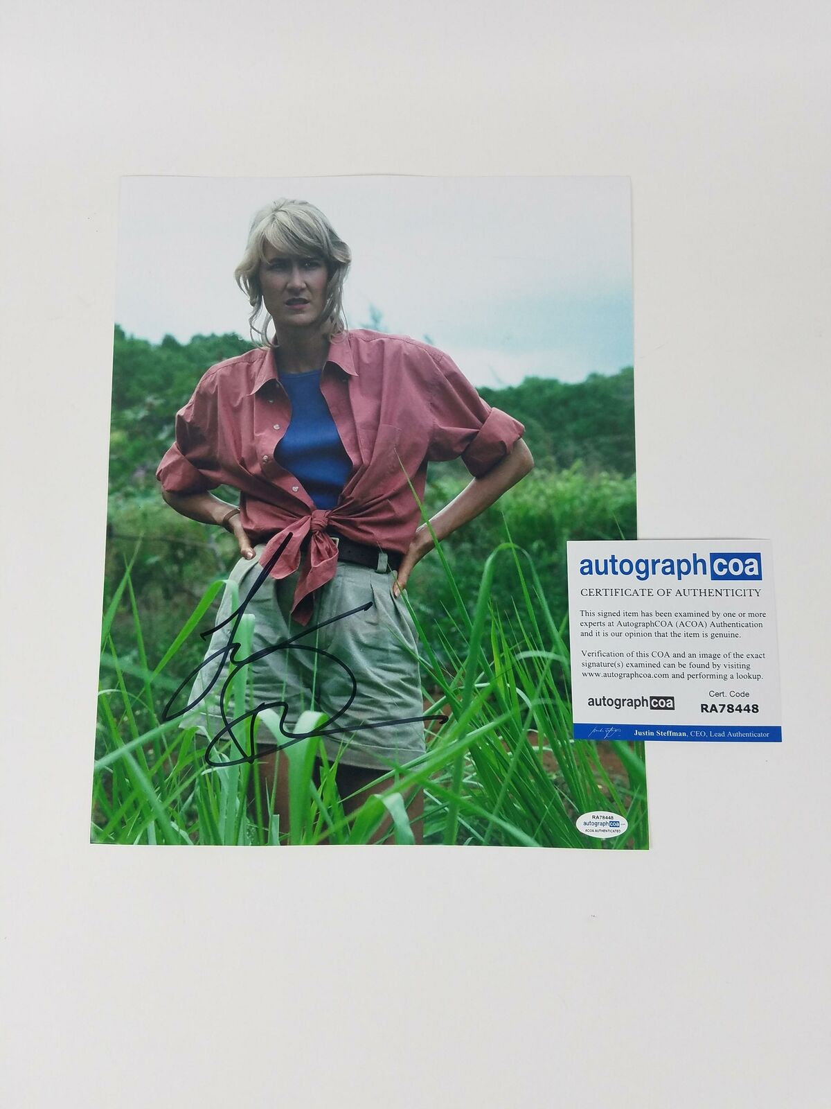 Jurassic Park Laura Dern Autographed Signed 11x14 Photo ACOA ...