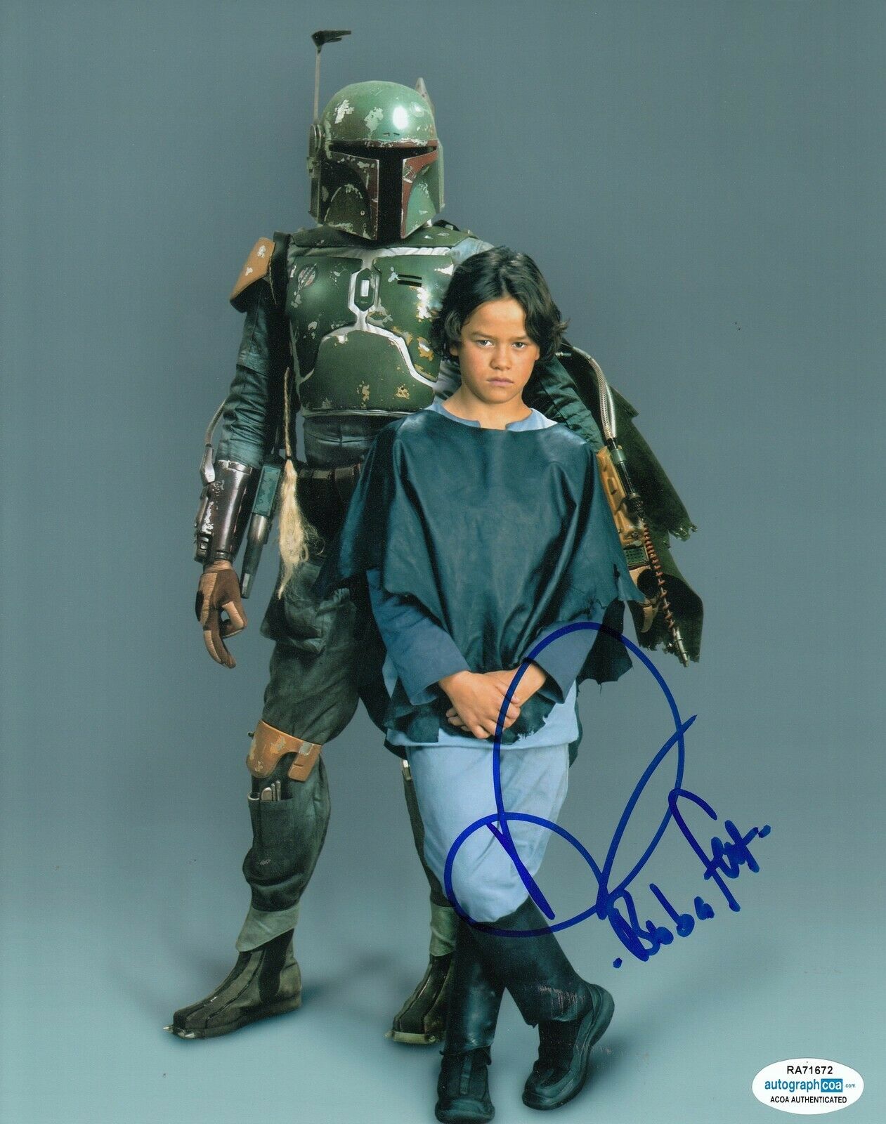 DANIEL LOGAN signed (STAR WARS) Attack of the Clones 8X10 *Bobba Fett ...