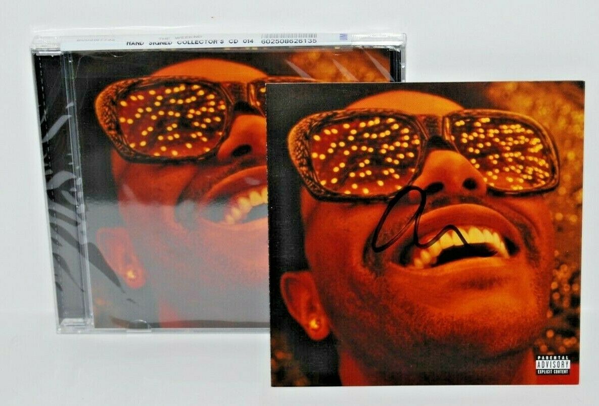 THE WEEKEND signed (BLINDING LIGHTS) Cd cover WITH NEW SEALED CD! *Abel ...