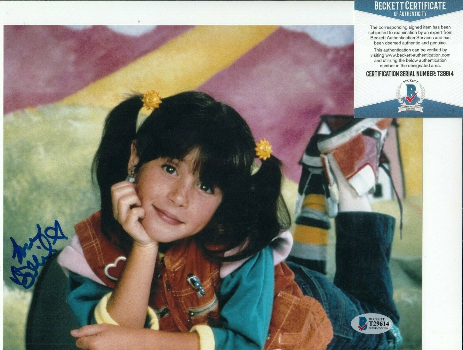 SOLEIL MOON FRYE signed (PUNKY BREWSTER) auto 8X10 photo BECKETT BAS ...