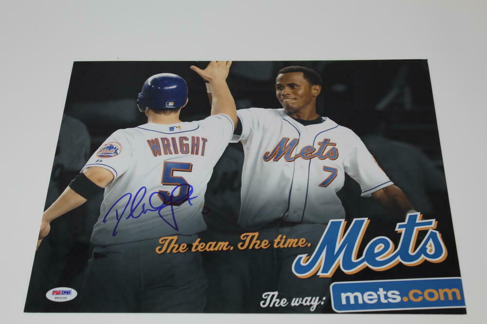 DAVID WRIGHT SIGNED AUTOGRAPH 11X14 PHOTO - NEW YORK METS LEGEND, JOSE ...