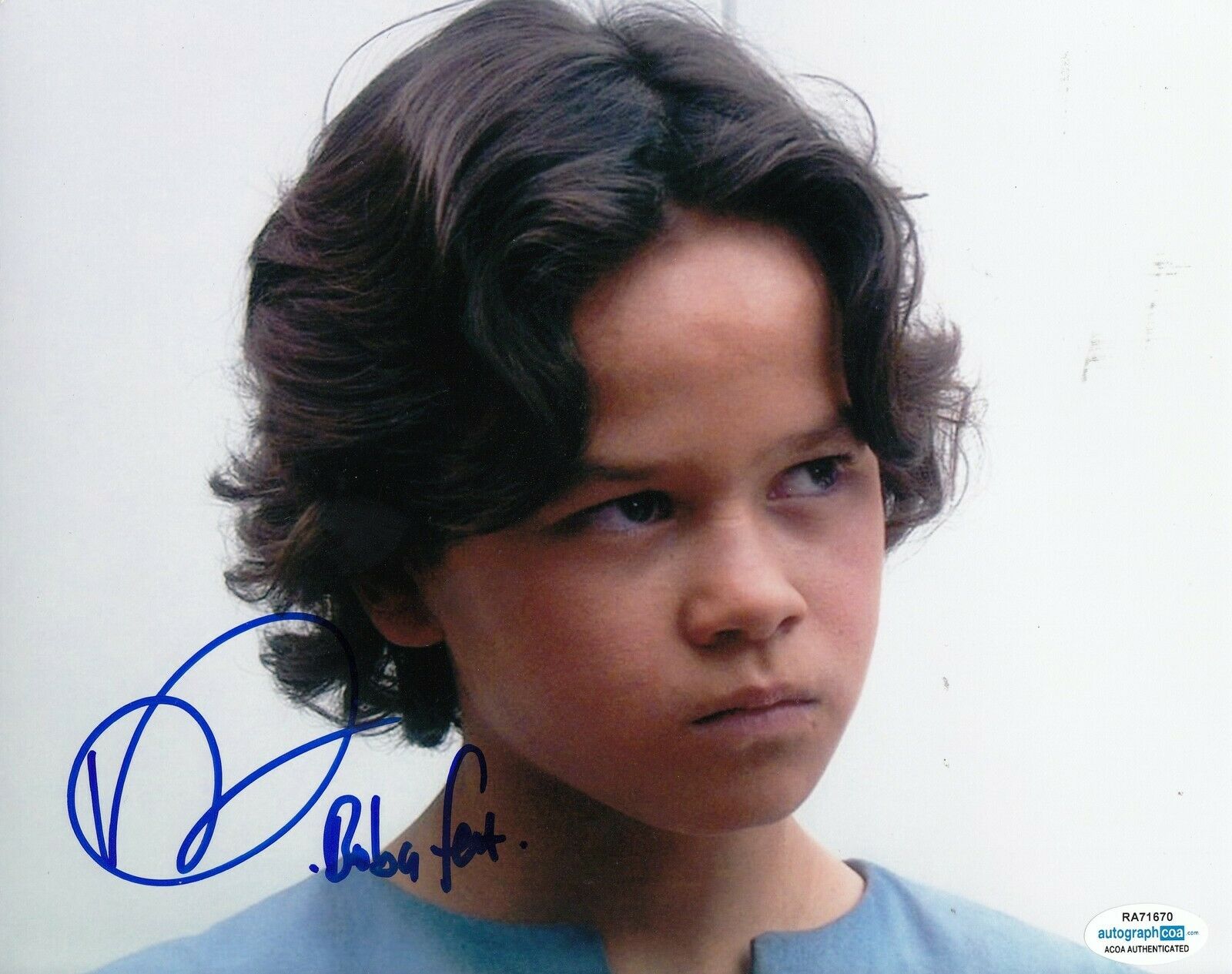 DANIEL LOGAN signed (STAR WARS) Attack of the Clones 8X10 *Bobba Fett ...