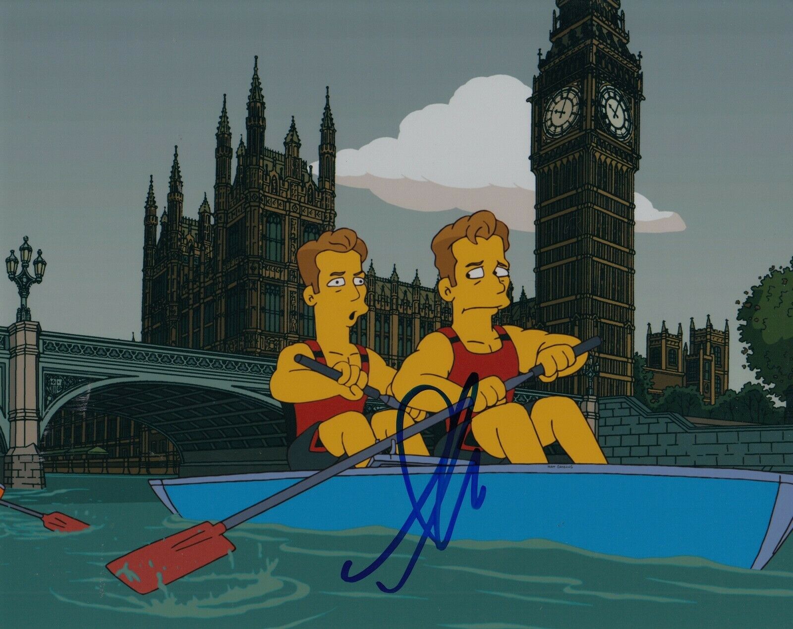 ARMIE HAMMER signed (THE SIMPSONS) 8X10 photo *Cameron Winklevoss* W ...