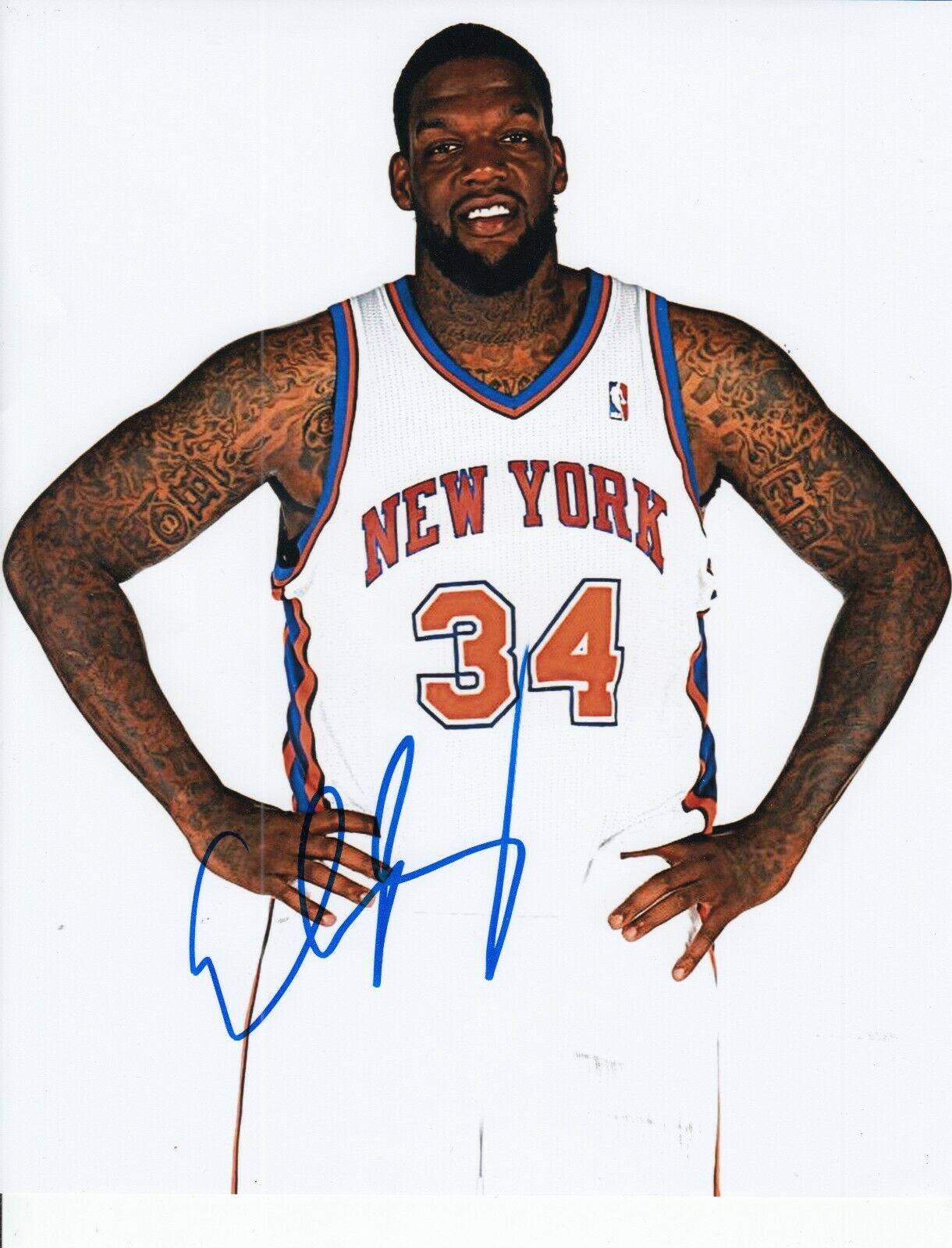 EDDY CURRY signed (NEW YORK KNICKS) AUTOGRAPHED Basketball 8X10 photo W/COA Collectible ...