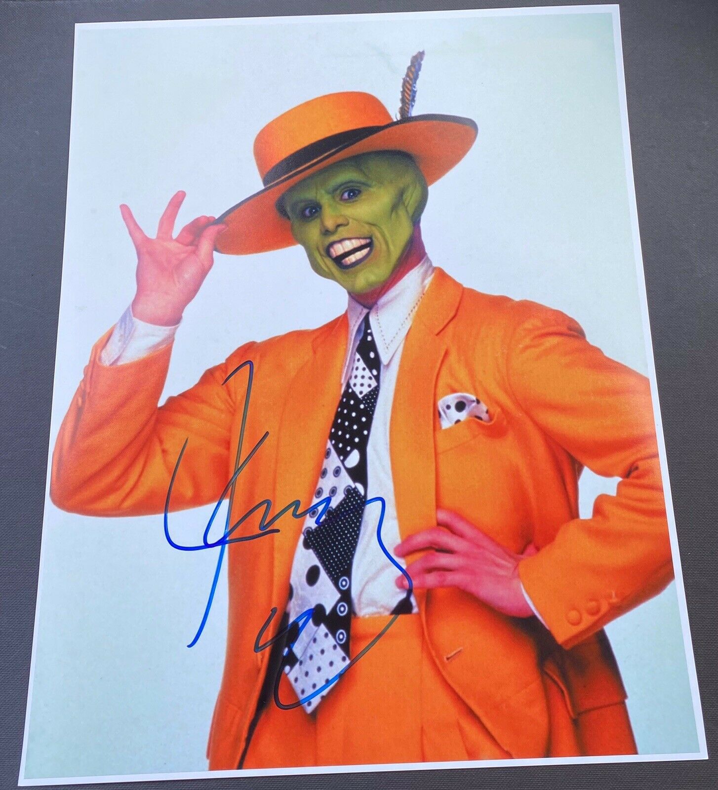 JIM CARREY SIGNED AUTOGRAPH “THE MASK” CLASSIC RARE 11x14 MOVIE FUNNY ... JIM CARREY SIGNED AUTOGRAPH “THE MASK” CLASSIC RARE 11x14 MOVIE FUNNY ...