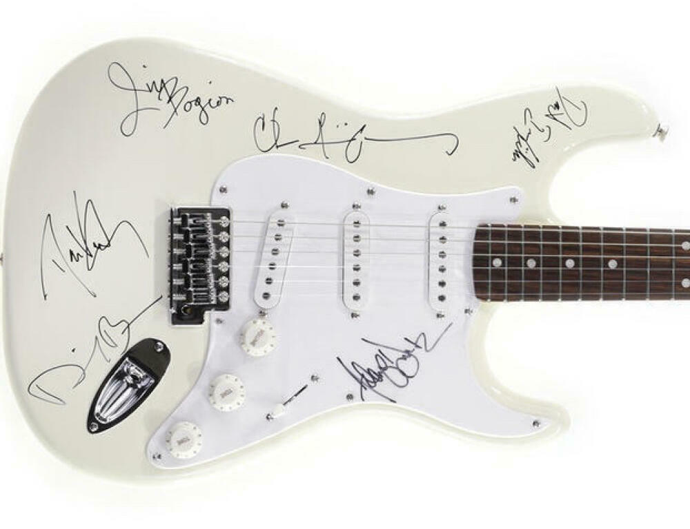 COUNTING CROWS FULL BAND X6 SIGNED AUTOGRAPH FENDER BRAND ELECTRIC ...