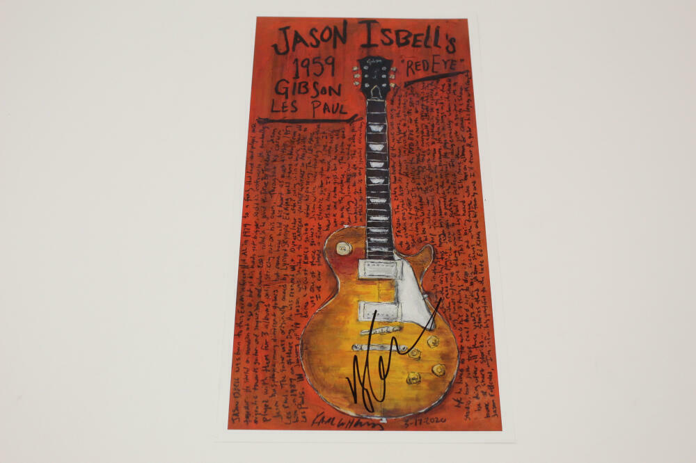 JASON ISBELL SIGNED AUTOGRAPH MINI POSTER - SOUTHERN ROCK GRAMMY WINNER ...