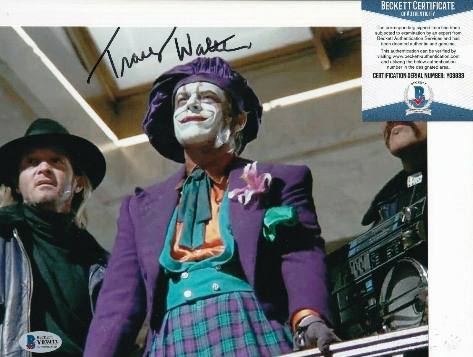 TRACEY WALTER signed (BATMAN) Bob the Goon Movie 8X10 photo BECKETT BAS ...