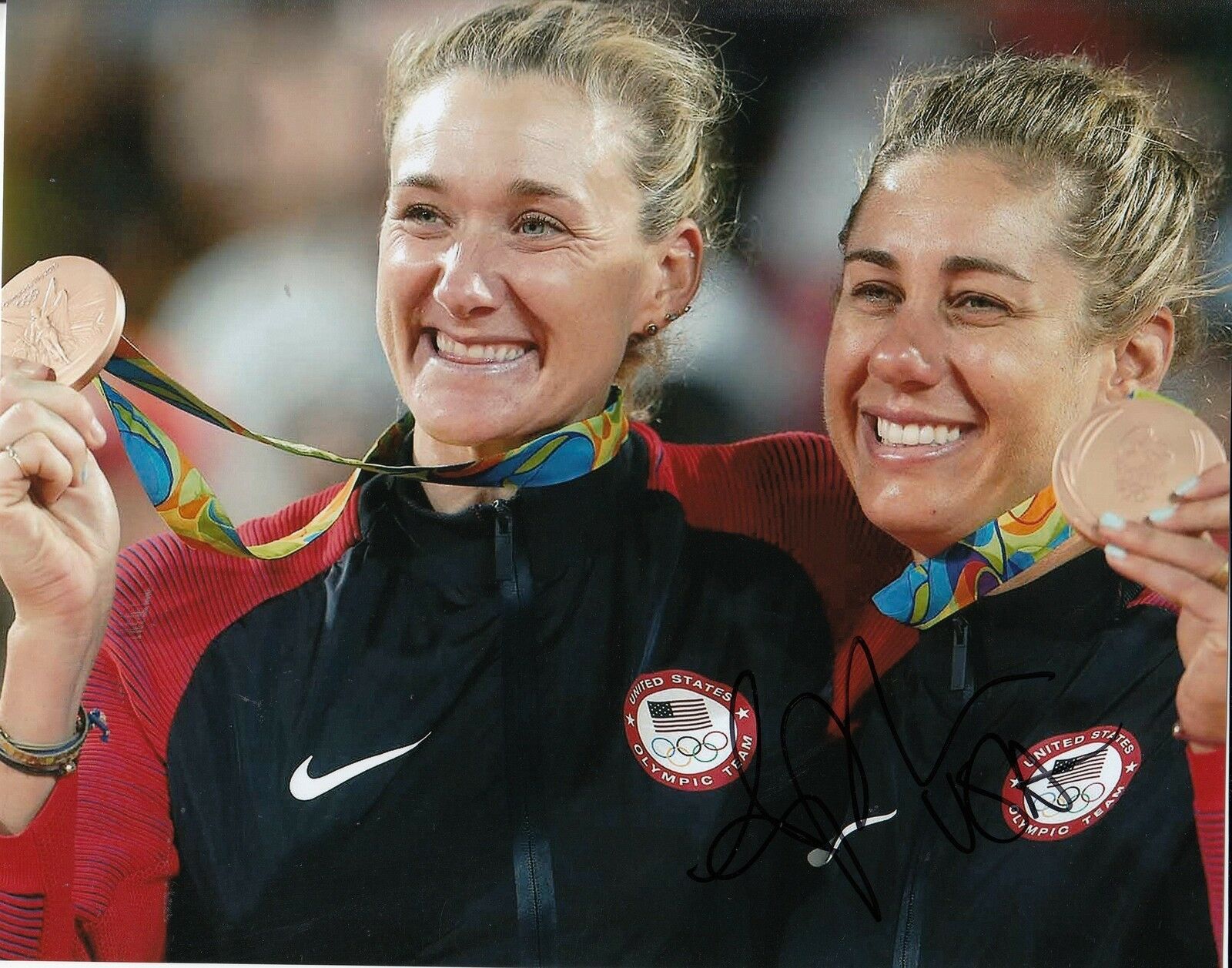 APRIL ROSS signed (BEACH VOLLEYBALL) 8X10 photo AVP OLYMPICS USA (PROOF ...