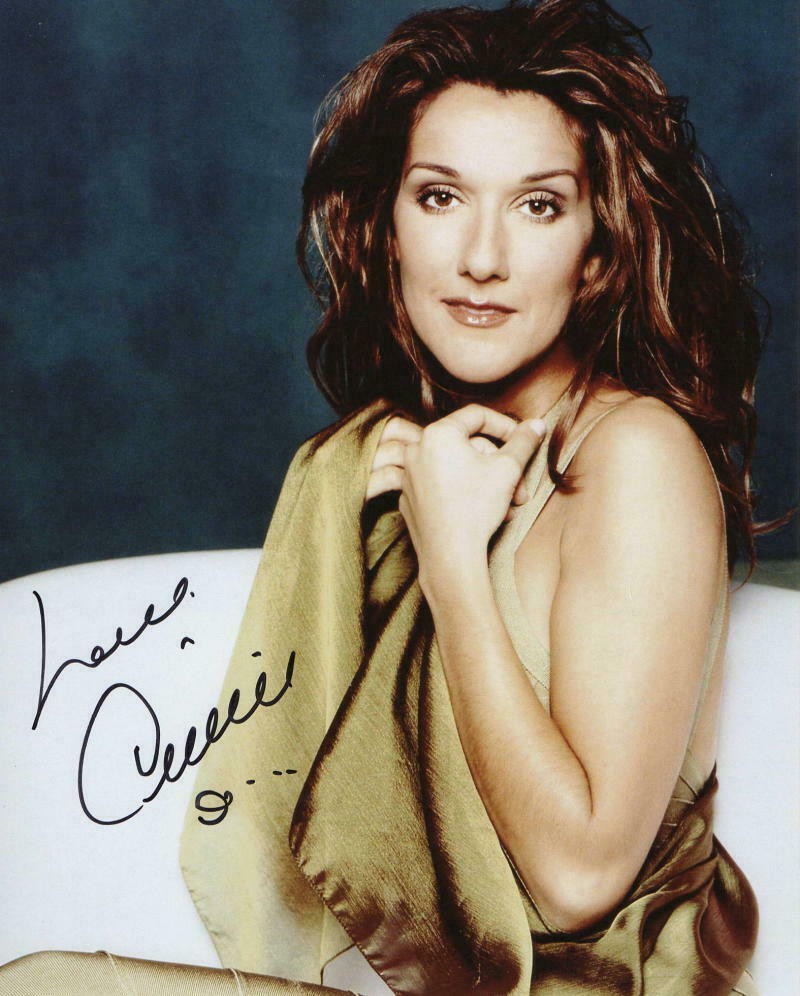 CELINE DION SIGNED AUTOGRAPH 8x10 PHOTO - BEAUTIFUL, SEXY, MY HEART ...