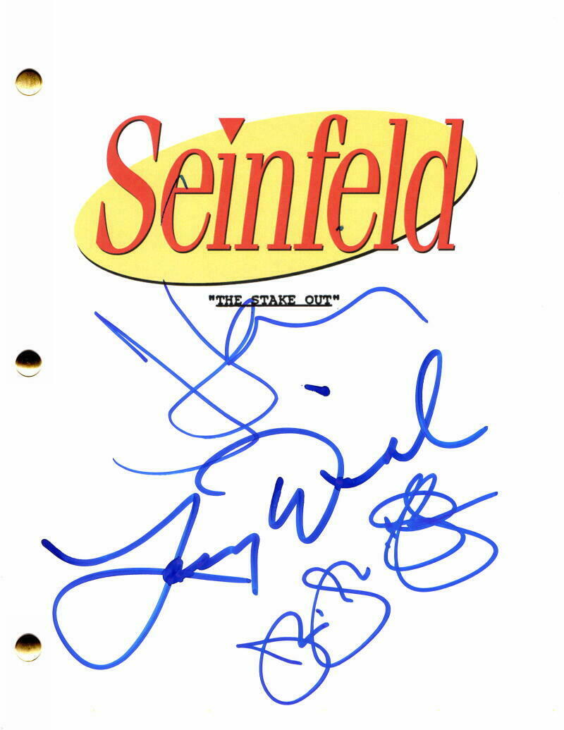 JERRY SEINFELD, LARRY DAVID, JULIA LOUIS-DREYFUS SIGNED AUTOGRAPH ...