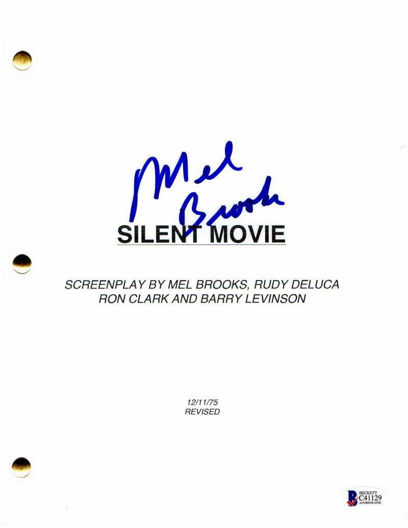 MEL BROOKS SIGNED AUTOGRAPH - SILENT MOVIE SCRIPT - PAUL NEWMAN, LIZA ...