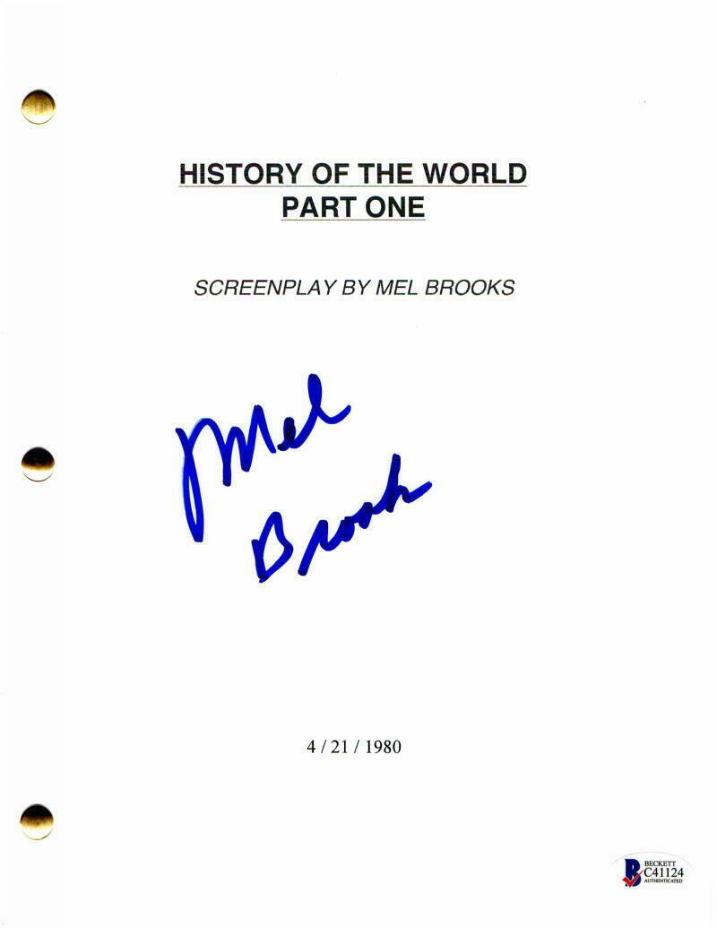 MEL BROOKS SIGNED AUTOGRAPH - HISTORY OF THE WORLD, PART 1 FULL MOVIE ...