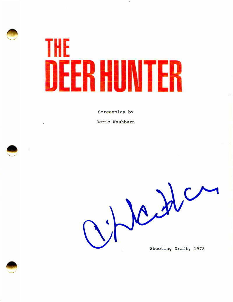 CHRISTOPHER WALKEN SIGNED AUTOGRAPH - THE DEER HUNTER MOVIE SCRIPT ...