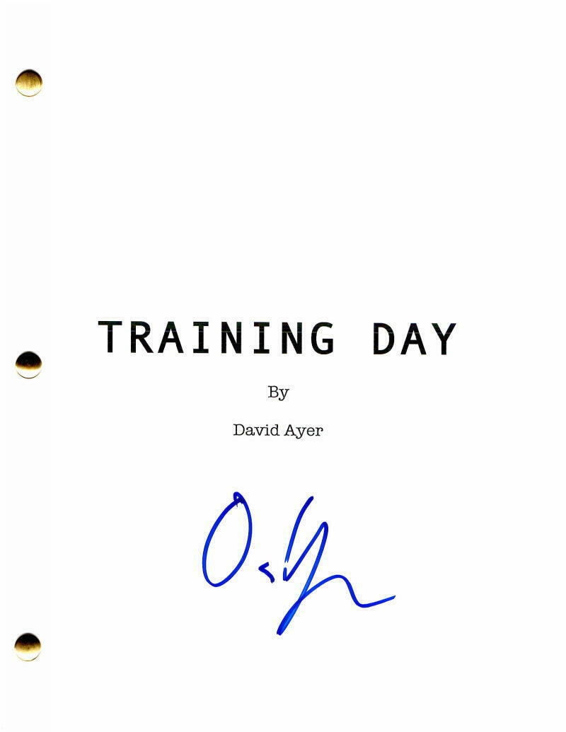 DAVID AYER SIGNED AUTOGRAPH - TRAINING DAY FULL MOVIE SCRIPT - DENZEL ...