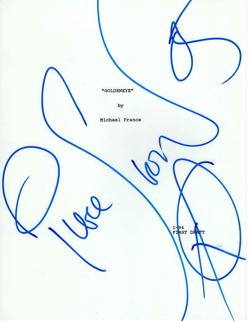 PIERCE BROSNAN SIGNED AUTOGRAPH - GOLDENEYE MOVIE SCRIPT - JAMES BOND ...