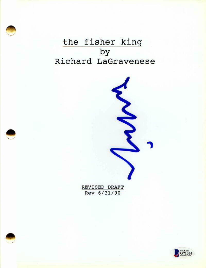 JEFF BRIDGES SIGNED AUTOGRAPH - THE FISHER KING MOVIE SCRIPT - ROBIN ...