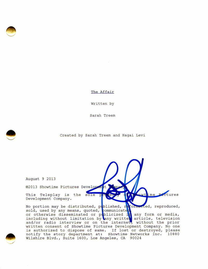 JOSHUA JACKSON SIGNED AUTOGRAPH - THE AFFAIR FULL PILOT SCRIPT - DAWSON ...