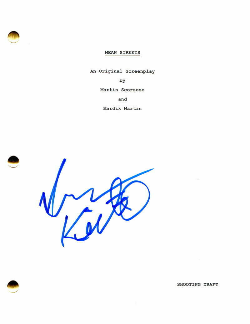HARVEY KEITEL SIGNED AUTOGRAPH - MEAN STREETS FULL MOVIE SCRIPT ...