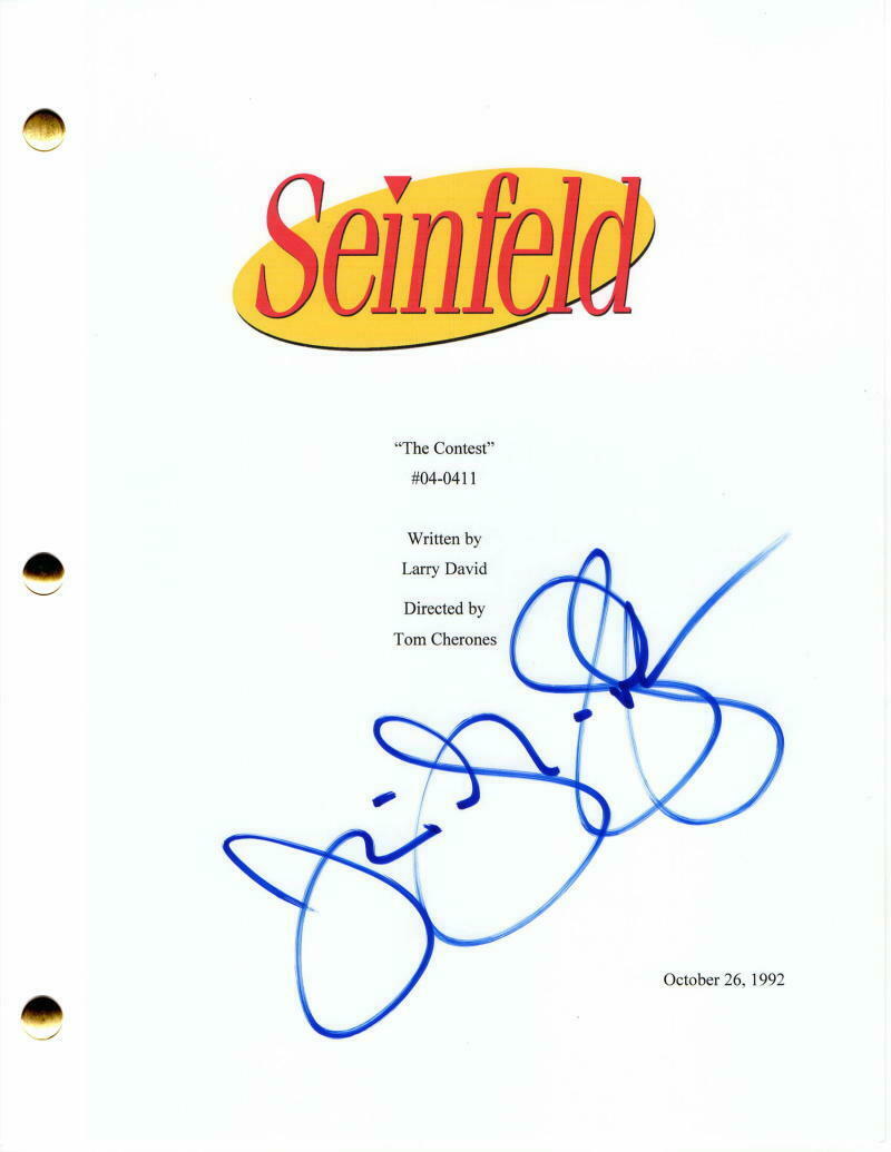 JULIA LOUIS-DREYFUS SIGNED AUTOGRAPH - SEINFELD "THE CONTEST" FULL ...