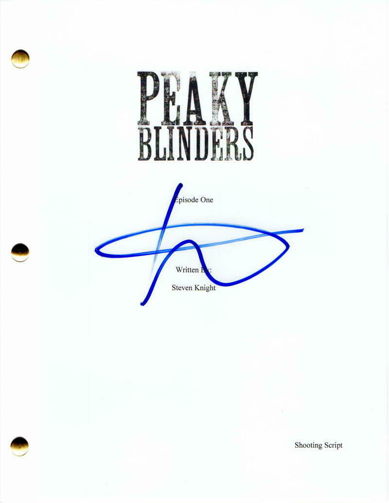 STEVEN KNIGHT SIGNED AUTOGRAPH - PEAKY BLINDERS PILOT SCRIPT - CILLIAN ...