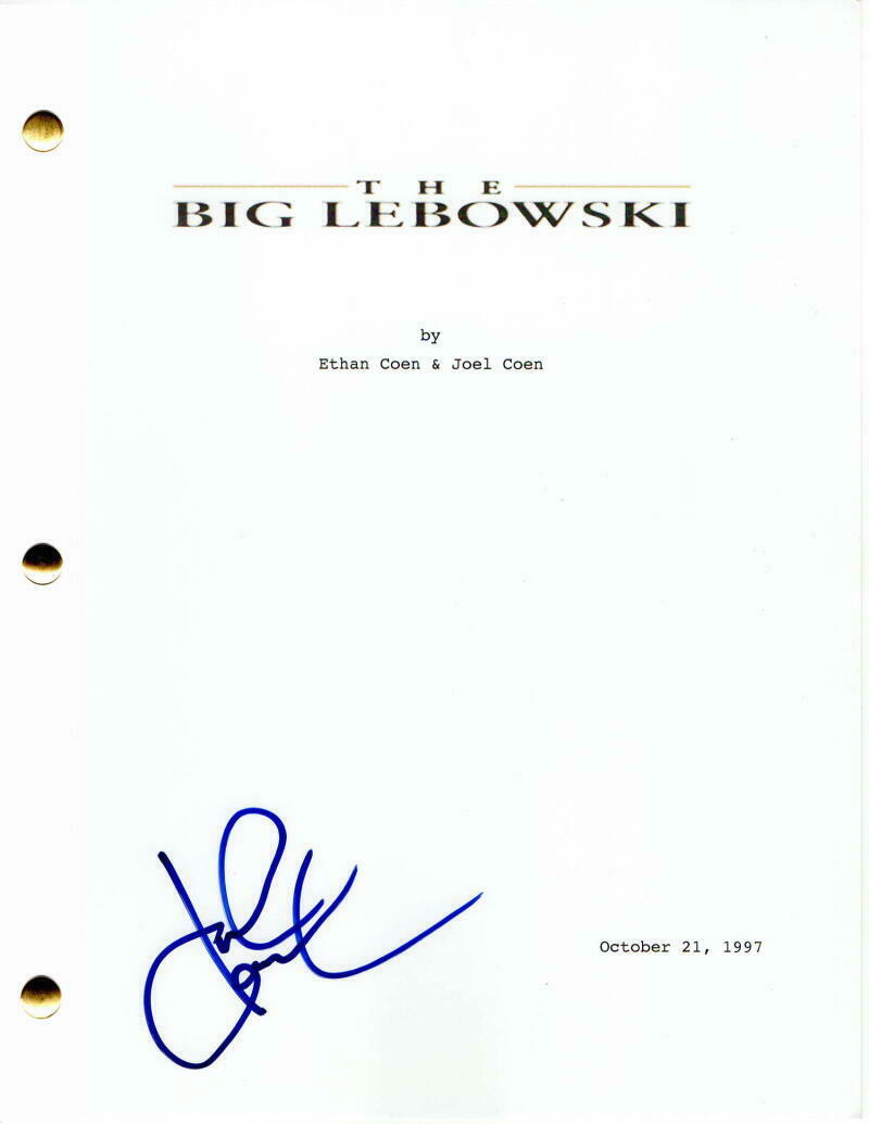 JOHN GOODMAN SIGNED AUTOGRAPH - THE BIG LEBOWSKI MOVIE SCRIPT - JEFF ...