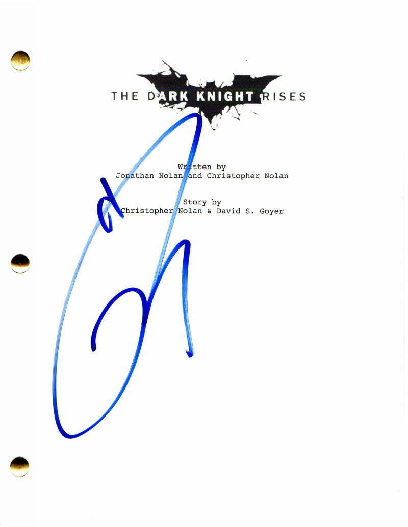 TOM HARDY SIGNED AUTOGRAPH - THE DARK KNIGHT RISES MOVIE SCRIPT ...