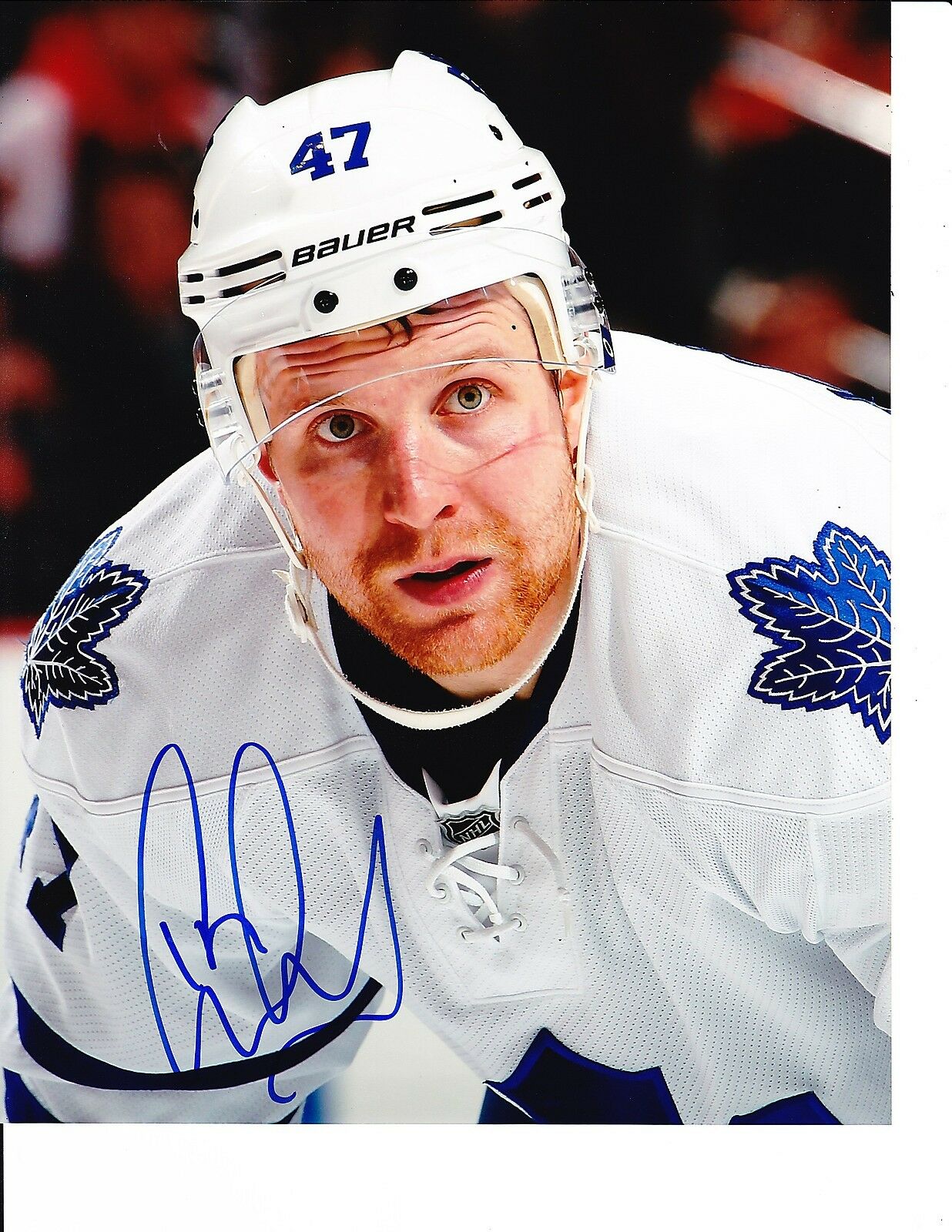 TORONTO MAPLE LEAFS LEO KOMAROV SIGNED CLOSE UP 8X10 Collectible ...