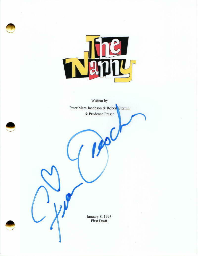FRAN DRESCHER SIGNED AUTOGRAPH - THE NANNY FULL PILOT SCRIPT - INDEBTED ...